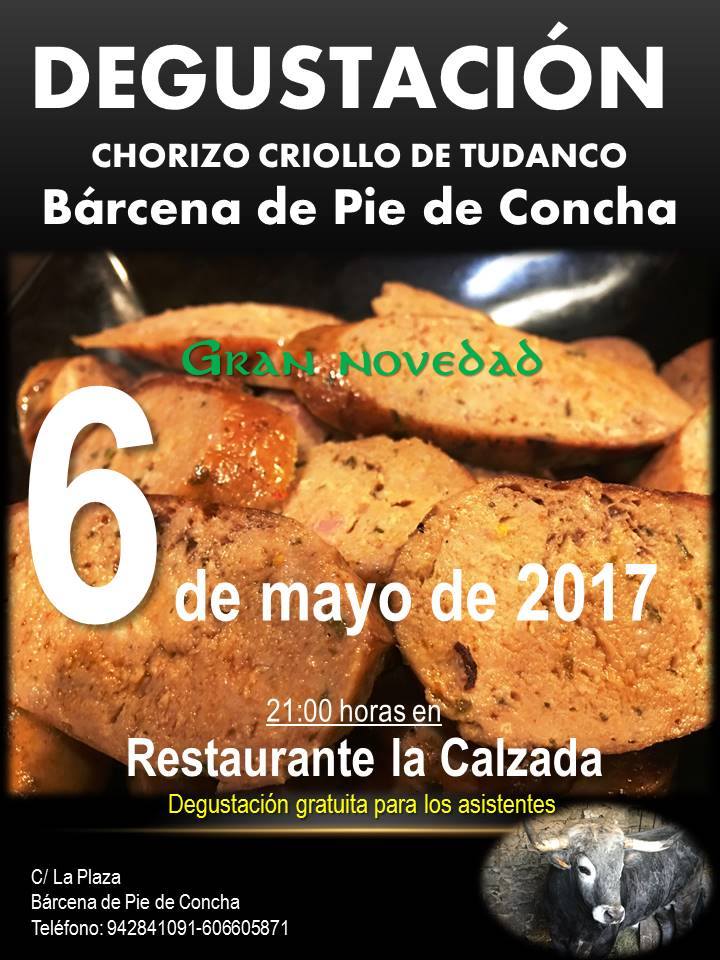 Degustación Gratuita de Chorizo criollo en Bárcena de Pié de Concha ...