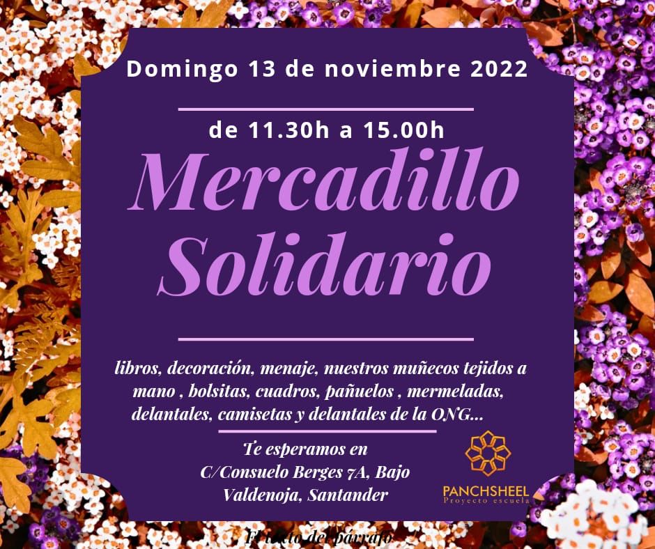 Mercadillo Solidario - 13 Noviembre - Miplanhoy - qué hacer hoy en ...