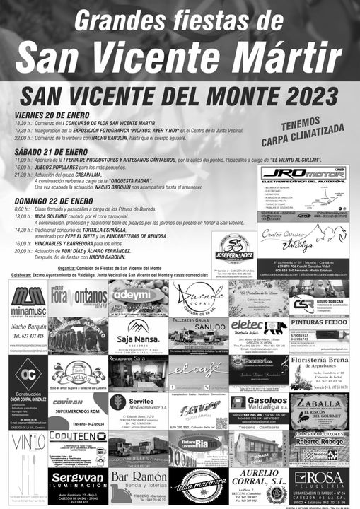 Grandes Fiestas de San Vicente Mártir 2023 - San Vicente del Monte - Miplanhoy - qué hacer hoy ...