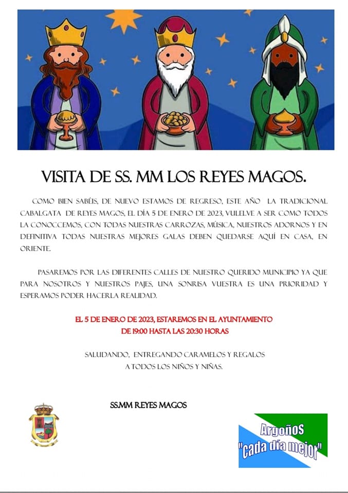 Visita Reyes Magos 2023 - Argoños - Miplanhoy - qué hacer hoy en Cantabria
