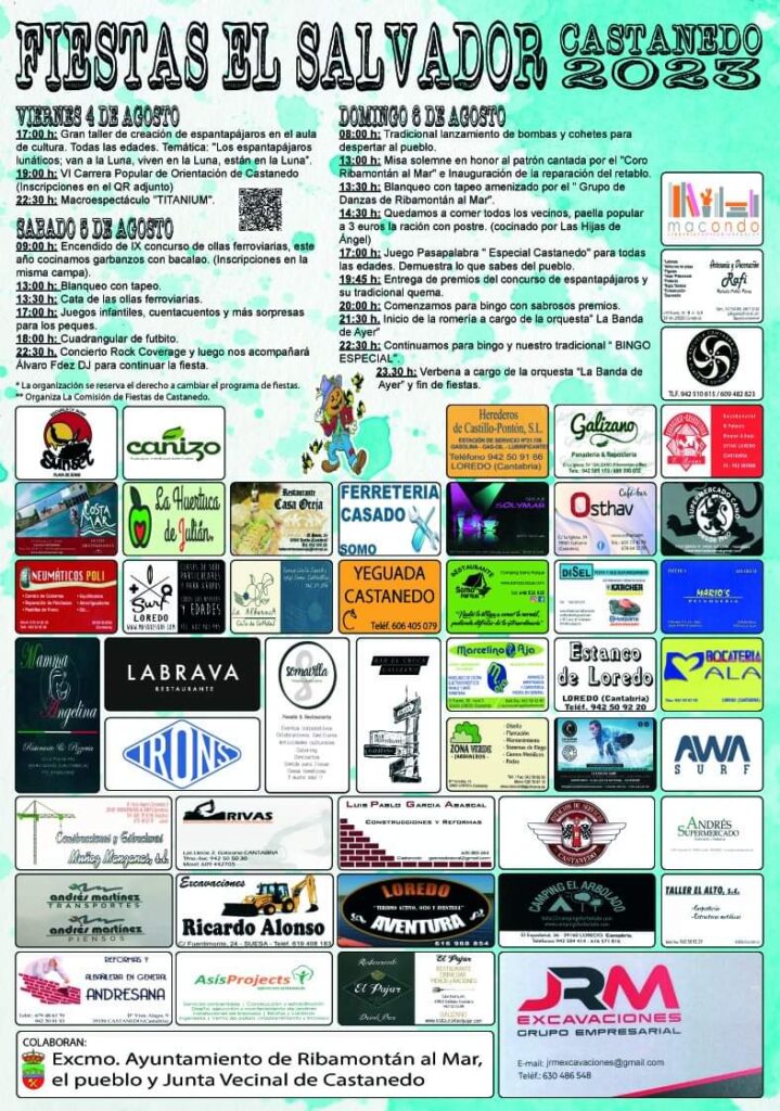 Fiestas El Salvador Castanedo 2023 - Miplanhoy - qué hacer hoy en Cantabria